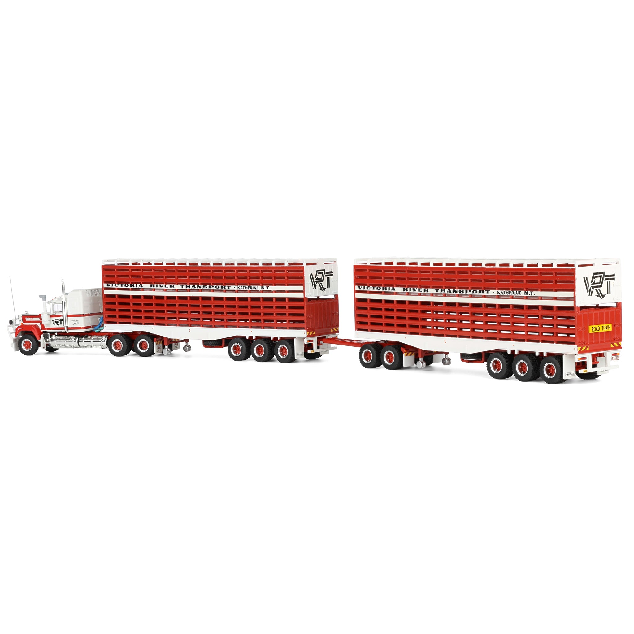 1/64 Victoria River Livestock Road Train with Mack Truck, 2 Trailers ...