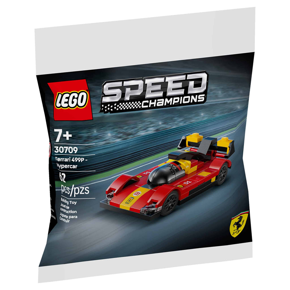 LEGO® Speed Champions Ferrari 499P Hypercar, 62 Pieces — Outback Toys