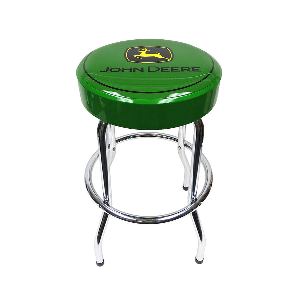 John Deere 29 Inch Green Stool with Chrome Plated Legs — Outback Toys