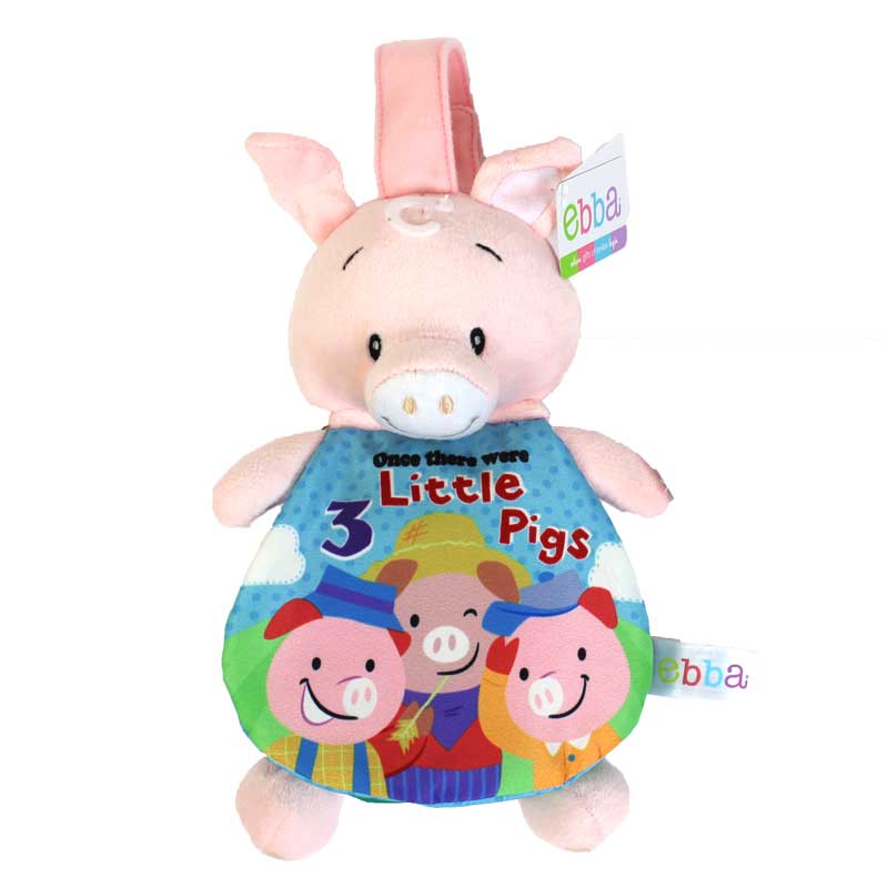 9" 3 Little Pigs Pig Story Pals Soft Book Plush Animal By Ebba ...