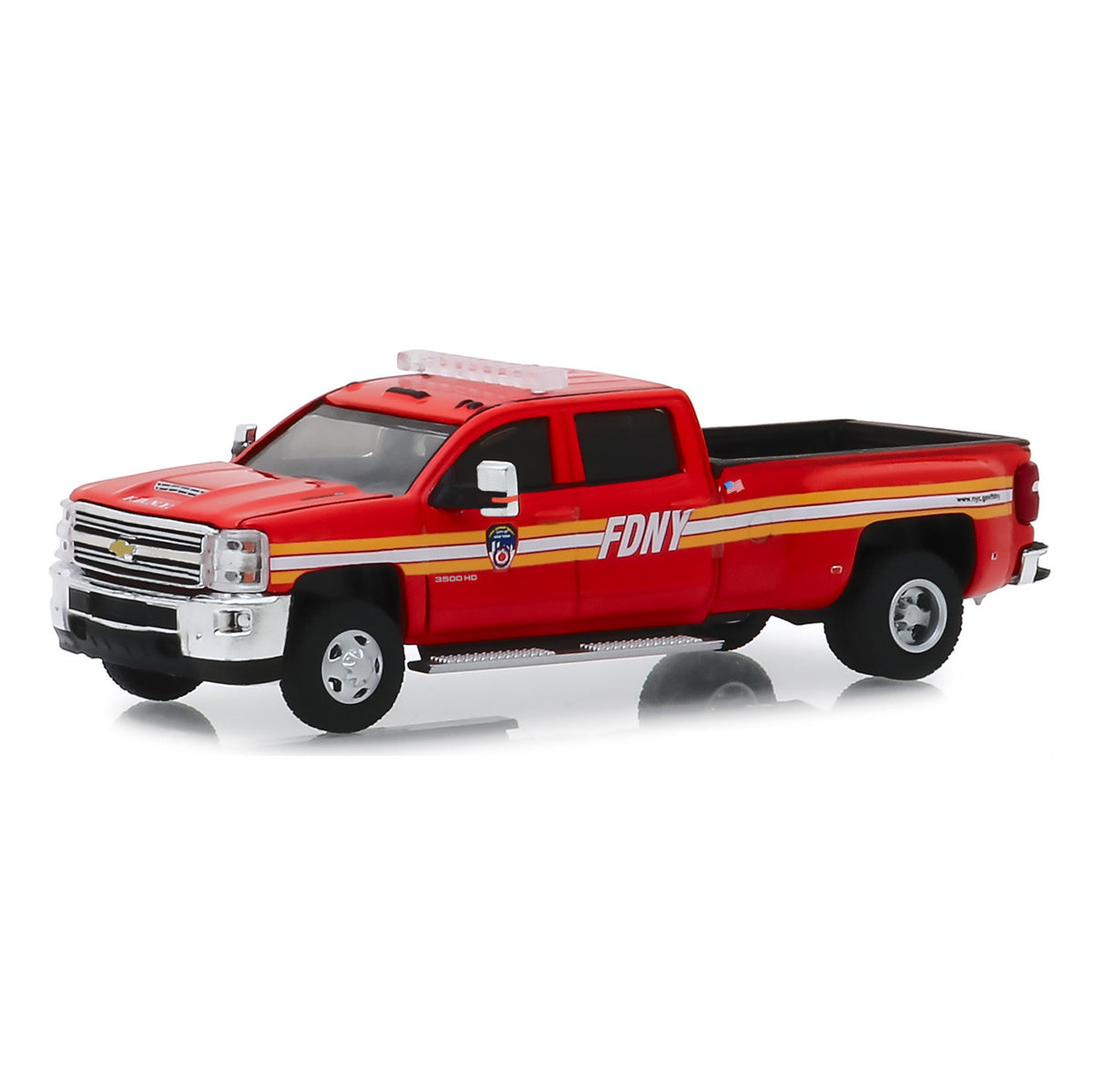 1/64 2018 Chevrolet Silverado 3500 Dually Pickup Truck, FDNY, Dually D ...