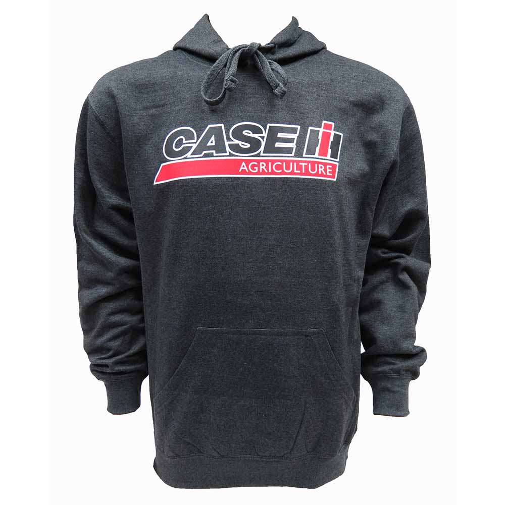 Case IH Agriculture Logo on Heather Charcoal Pullover Hoodie — Outback Toys