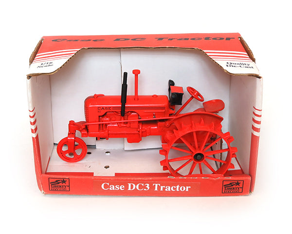 1/16 Case DC3 Tractor with Single Wheel on Steel Wheels — Outback Toys