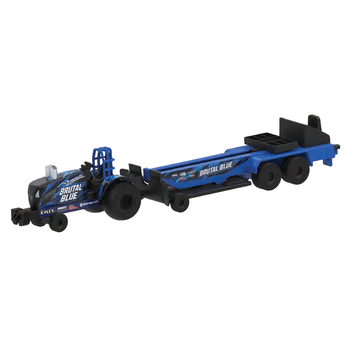 1/64 New Holland "Brutal Blue" Pulling Tractor with Sled by ERTL ...