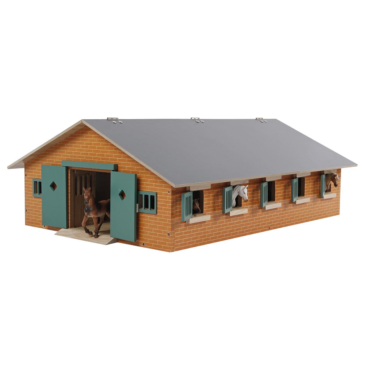 1/32 Deluxe Horse Stable with 9 Stalls — Outback Toys