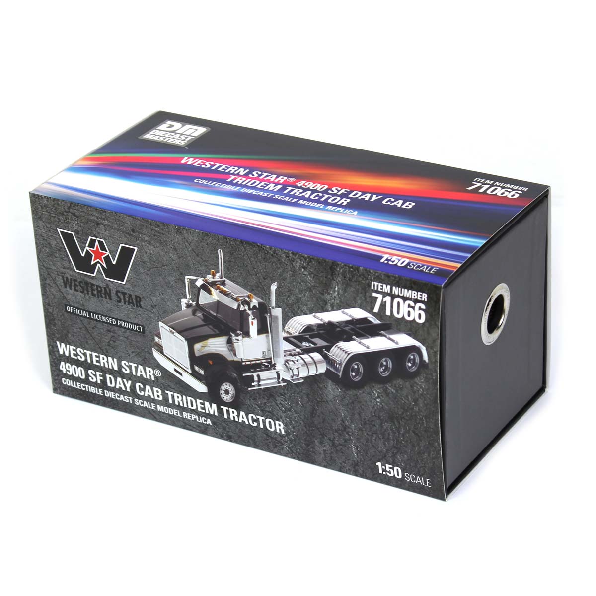 1/50 Western Star 4900 SFFA Tridem Day Cab, Black & White, Diecast Mas ...