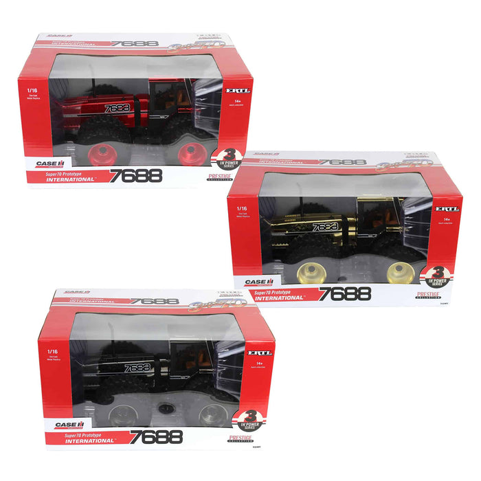 Set of 3 Chrome Units ~ 1/16 International 7688 Super 70 Series 2+2, 3 ...