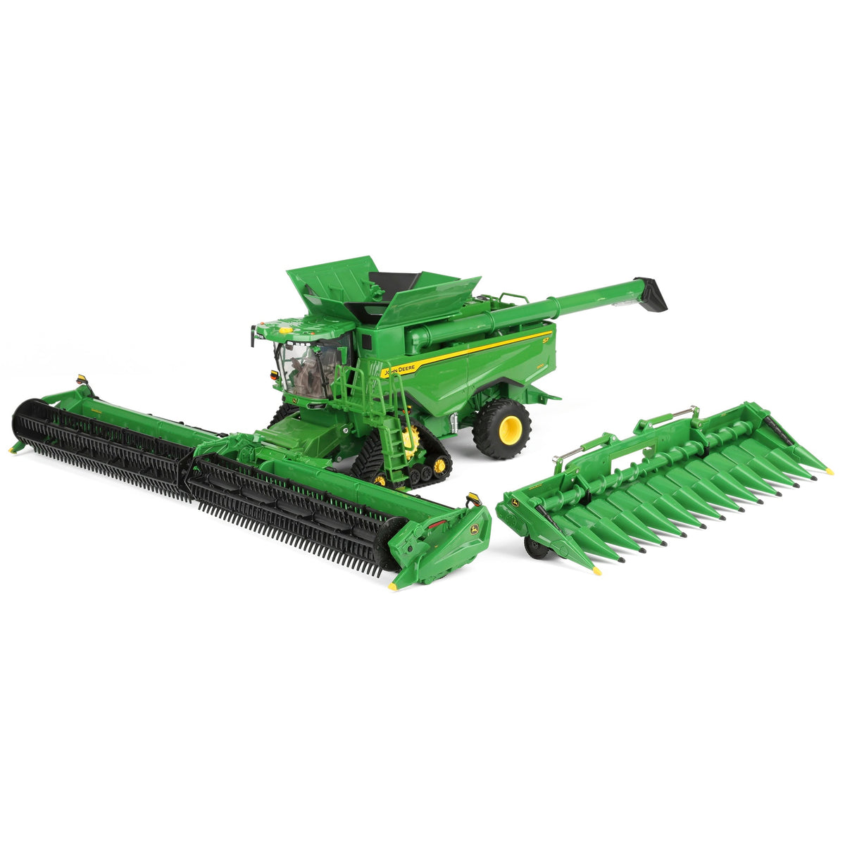 1/32 John Deere S7 900 Tracked Combine with Corn & Grain Heads, ERTL P ...