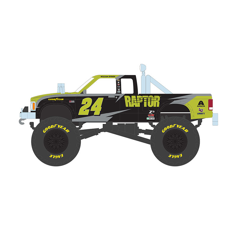 1/64 1986 Chevrolet S-10 Extended Cab Monster Truck, #24 Raptor, Kings ...
