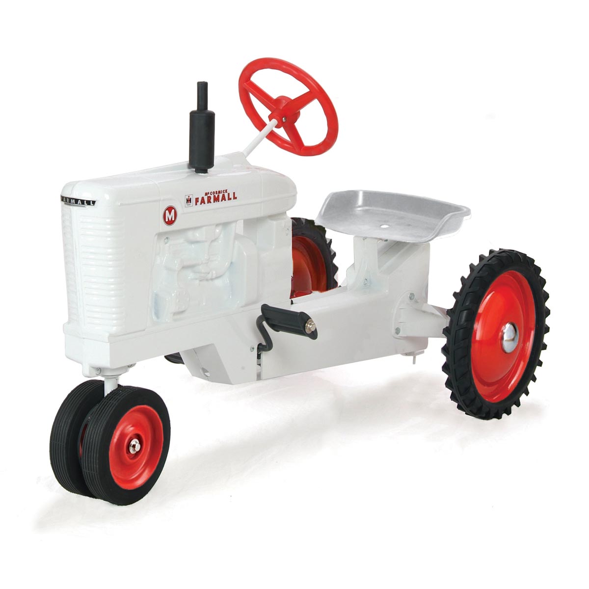 IH Farmall M White Demonstrator Pedal Tractor with Narrow Front by Sca ...