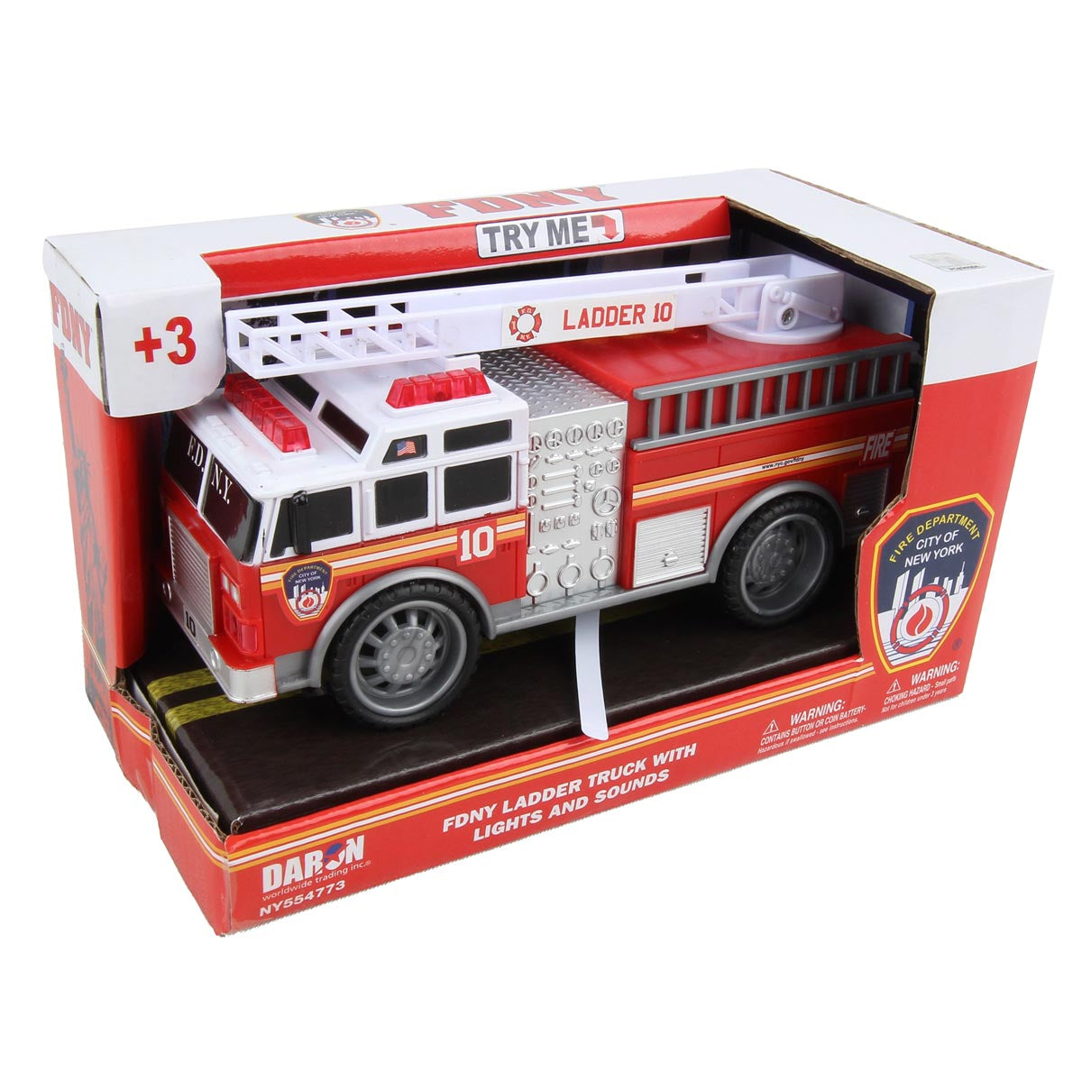 7" FDNY Fire Truck with Lights & Sounds — Outback Toys