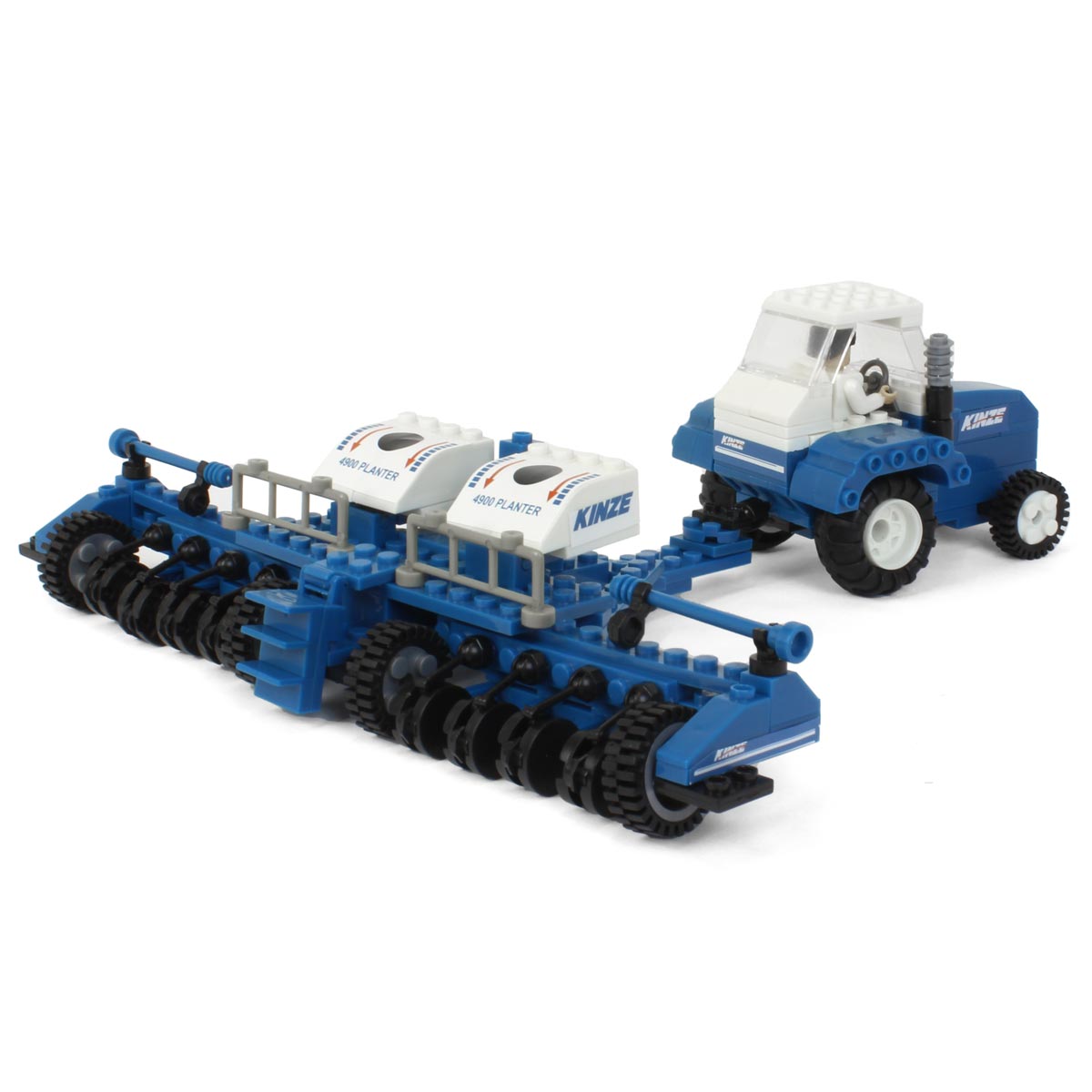 (B&D) Kinze Tractor and 4900 Planter Block Set - Damaged Box — Outback Toys