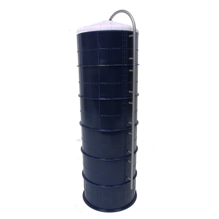 1/64 ST302 Plastic Blue Silo with Blower Pipe, 20' x 60' — Outback Toys