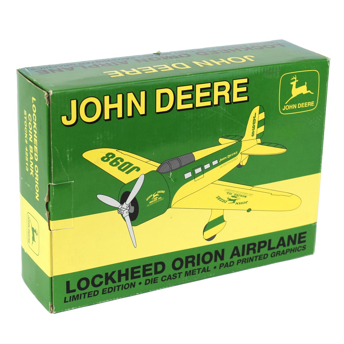 John Deere Lockheed Orion Airplane Bank — Outback Toys