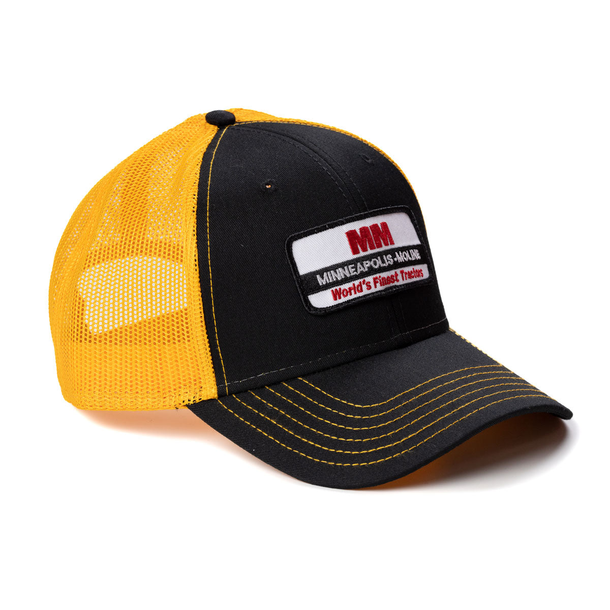 Minneapolis-Moline World's Finest Tractors Logo Black Hat with Gold Me ...