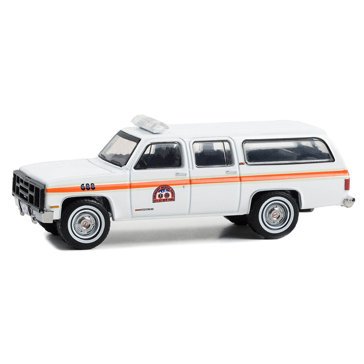 1/64 1991 GMC Suburban First Responders, NYC EMS, GreenLight Hobby Exc ...