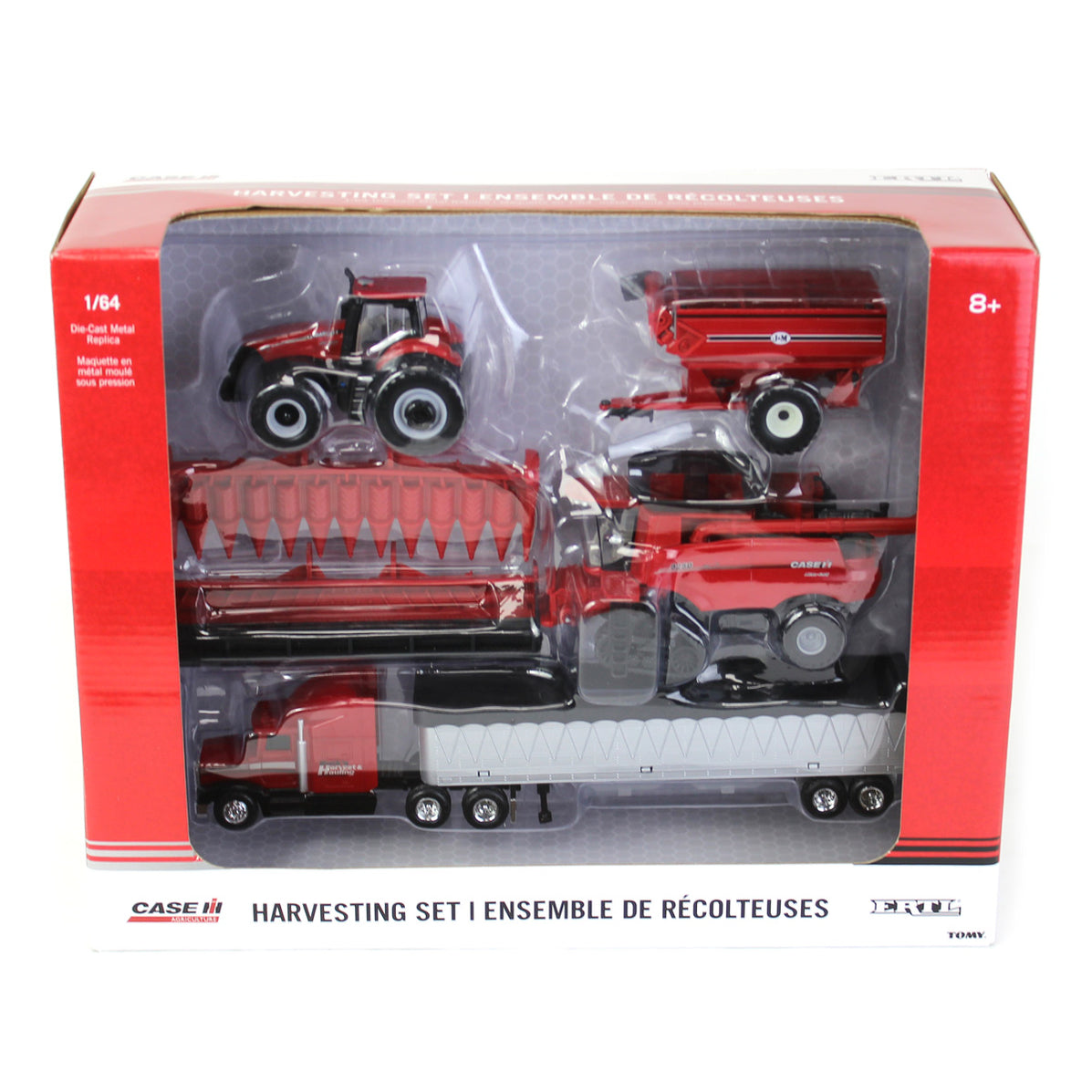 1/64 Case IH 8250 Combine Harvesting Set — Outback Toys
