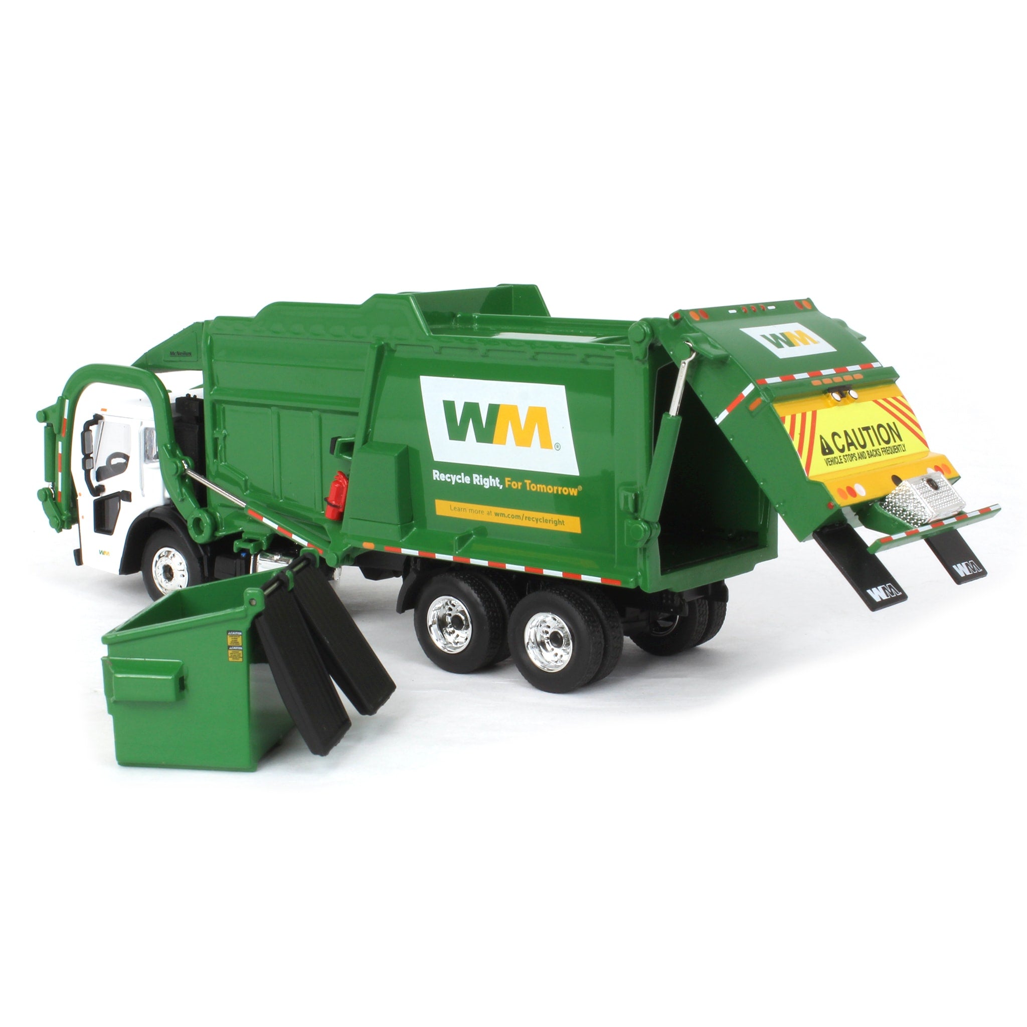 1/64 Mack LR Front Loader Garbage Truck with Dumpster by First Gear, W ...