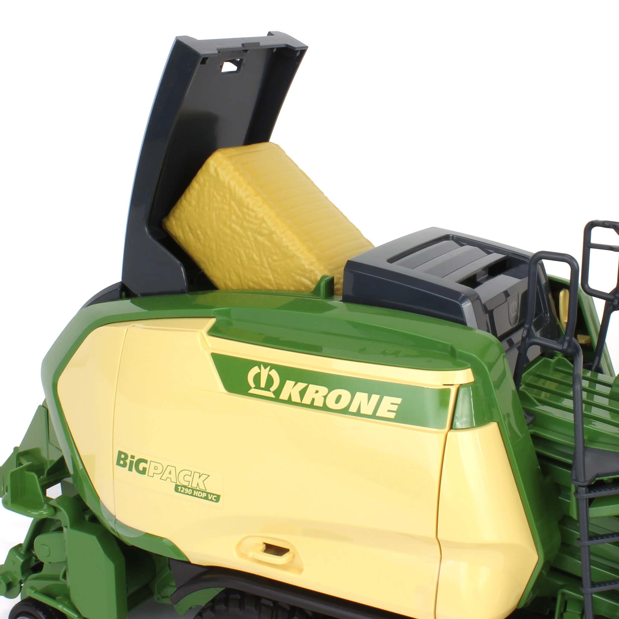 1/16 Krone BiG Pack 1290 HDP VC Baler with 2 Hay Bales by Bruder ...