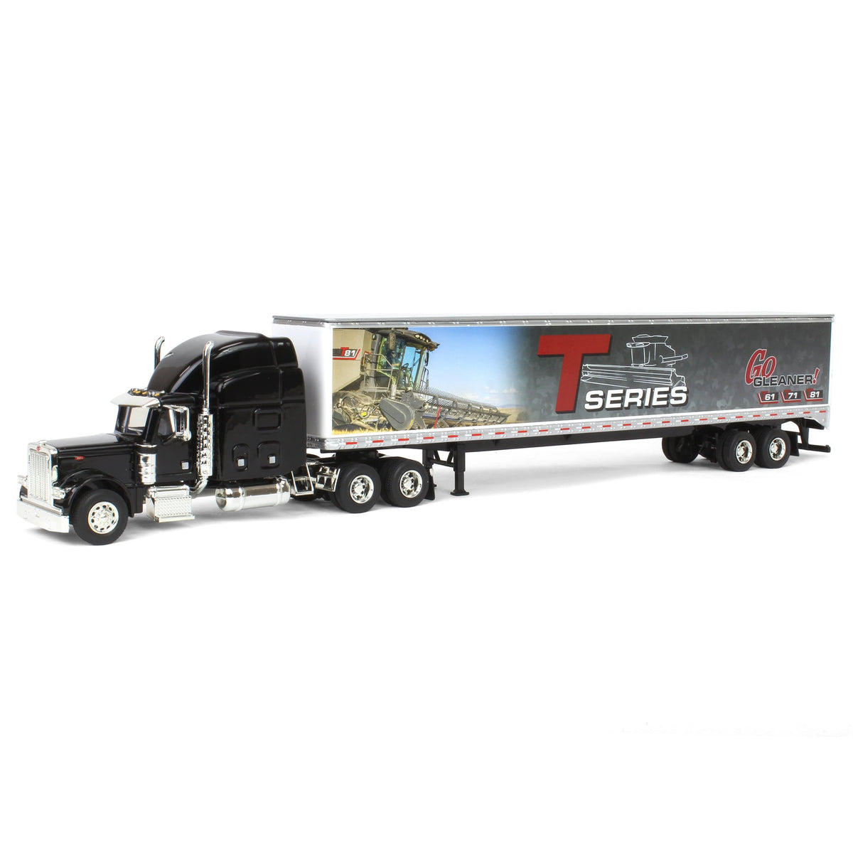 1/64 Peterbilt 379 Semi Truck with Box Trailer by SpecCast, Gleaner T ...