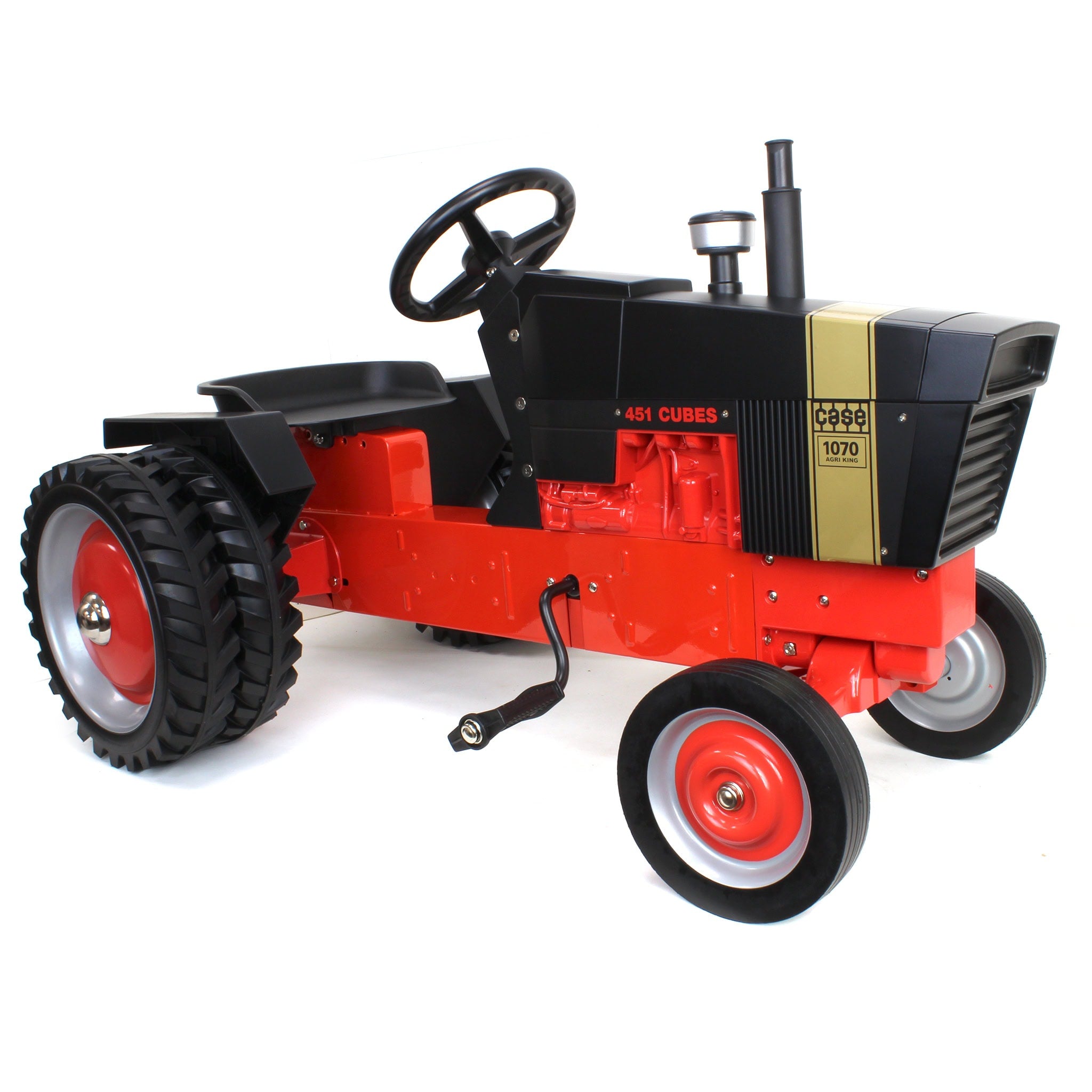 Case 1070 Agri King Black Knight Demonstrator Pedal Tractor with Rear ...