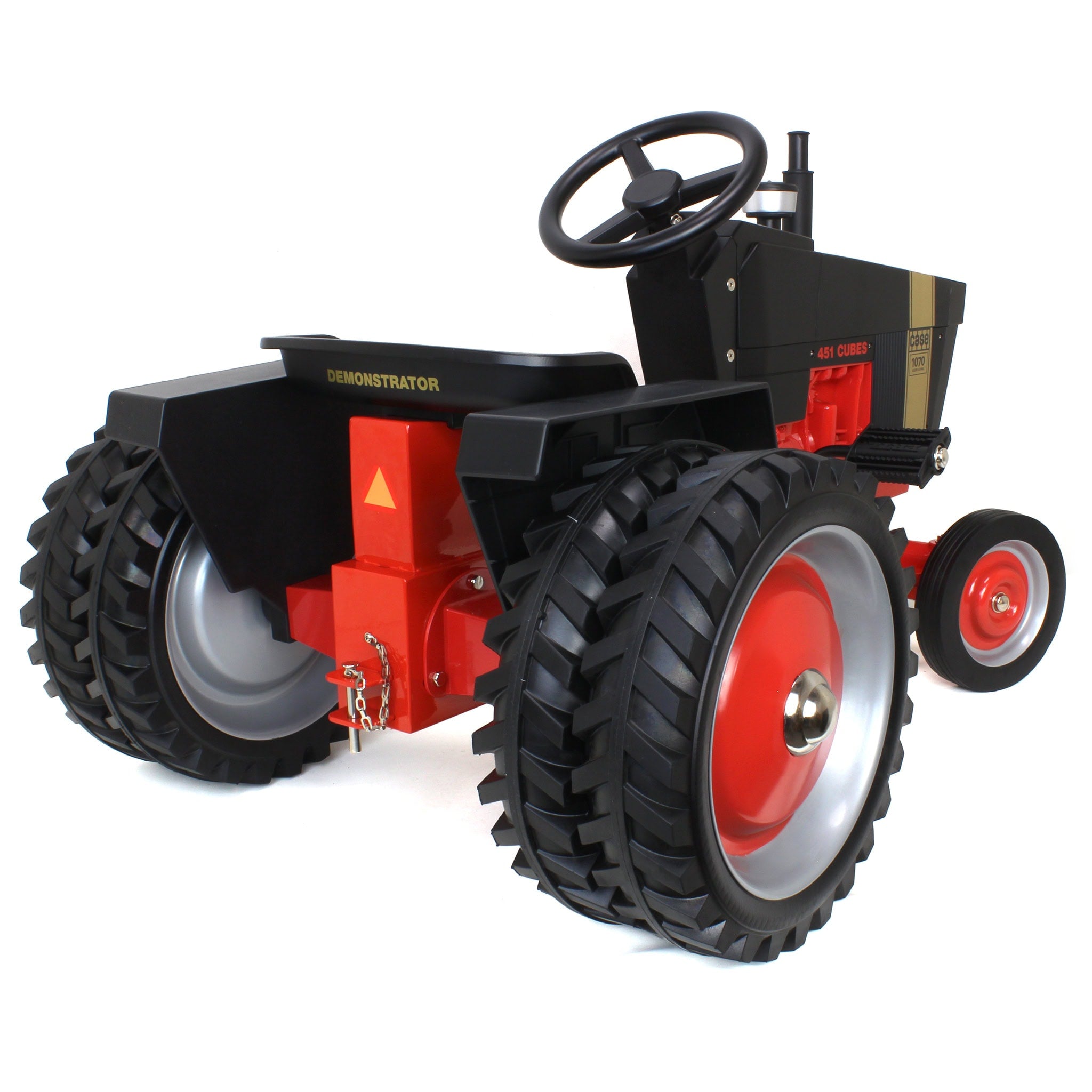 Case 1070 Agri King Black Knight Demonstrator Pedal Tractor with Rear ...