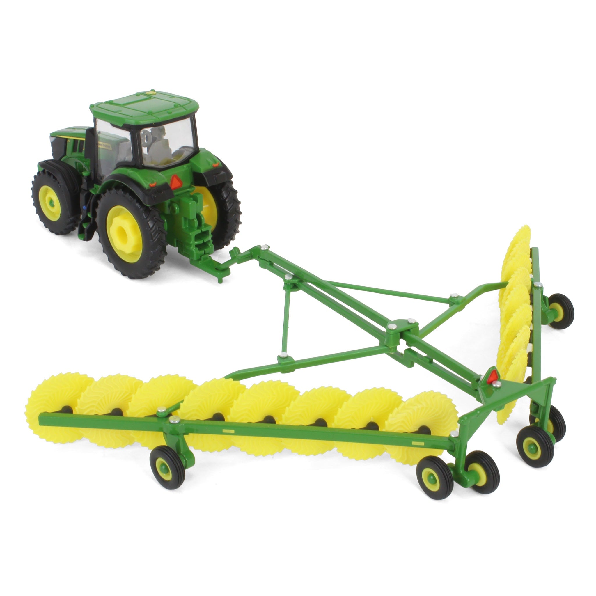 1/64 John Deere Haying Set with Windrower, Tractor, Hay Rake, Baler ...