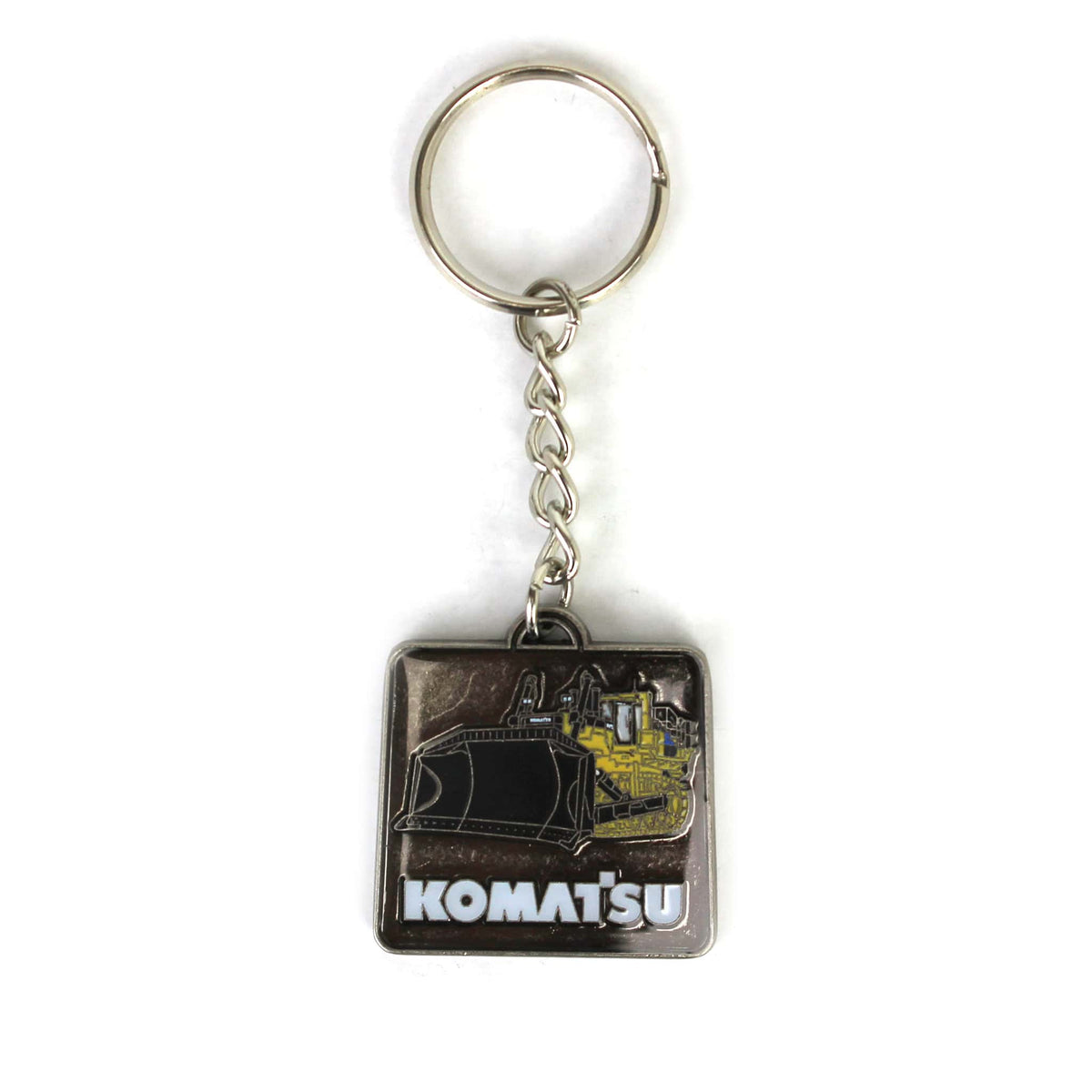 Komatsu Two-Sided Keychain Featuring Dozer & Wheel Loader — Outback Toys