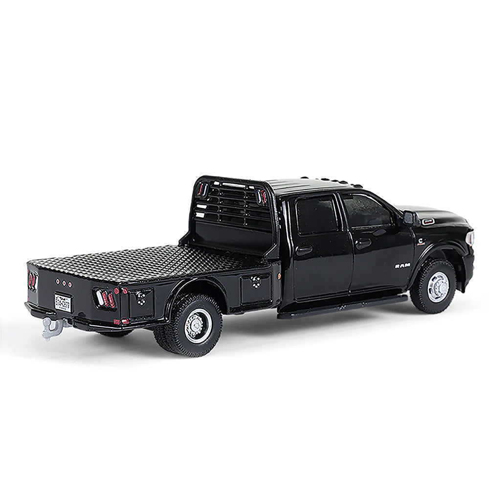 1/64 2023 Ram 3500 Dually Flatbed, Black, Dually Drivers Series 16 ...