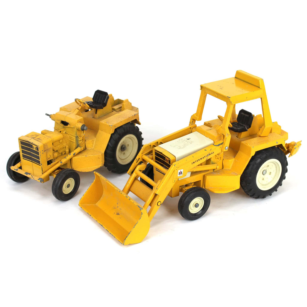 Lot of (2) 1/16 International Harvester Tractors and (1) Loader ...