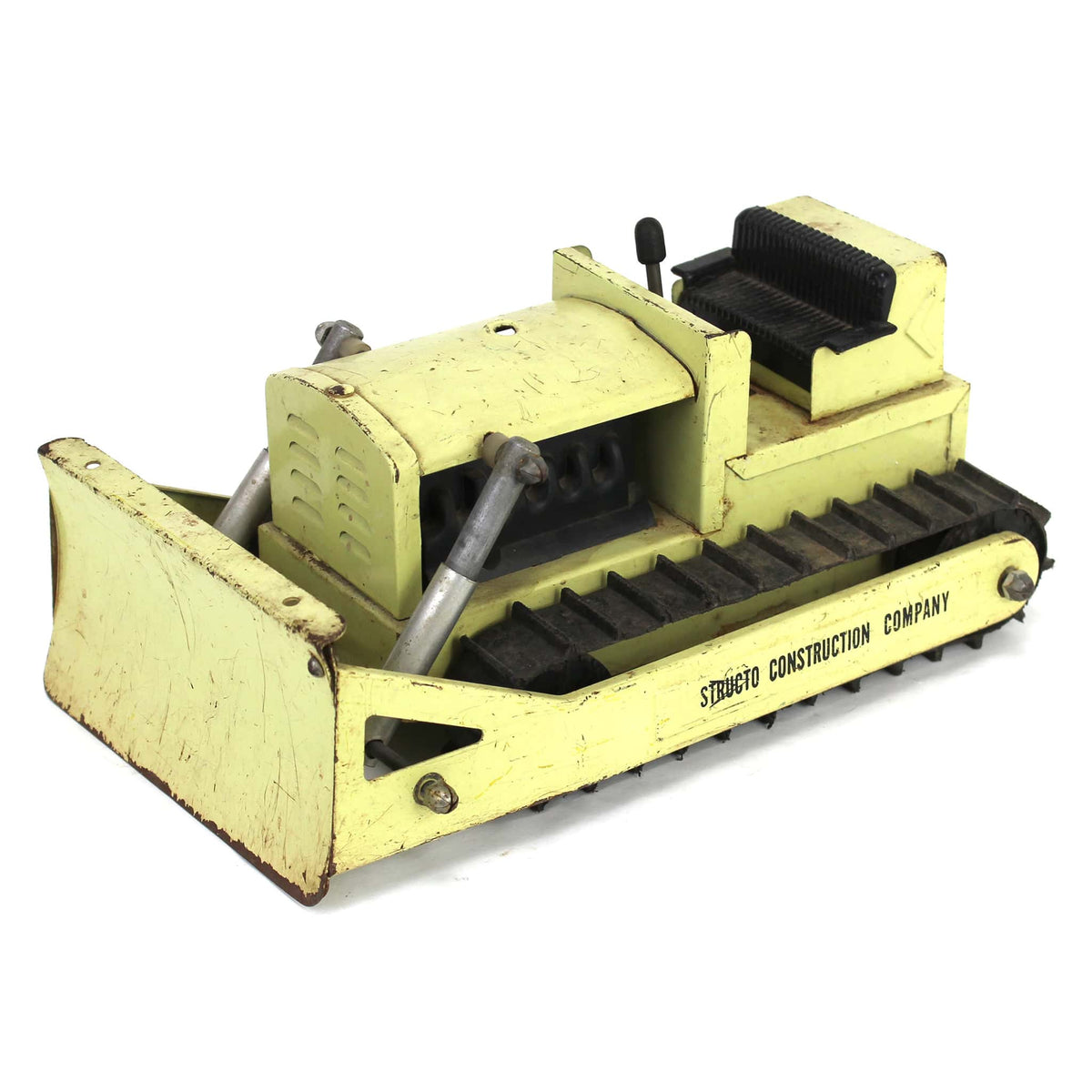 (B&D) Structo #405 Yellow Bull Dozer - Damaged Item, No Box — Outback Toys