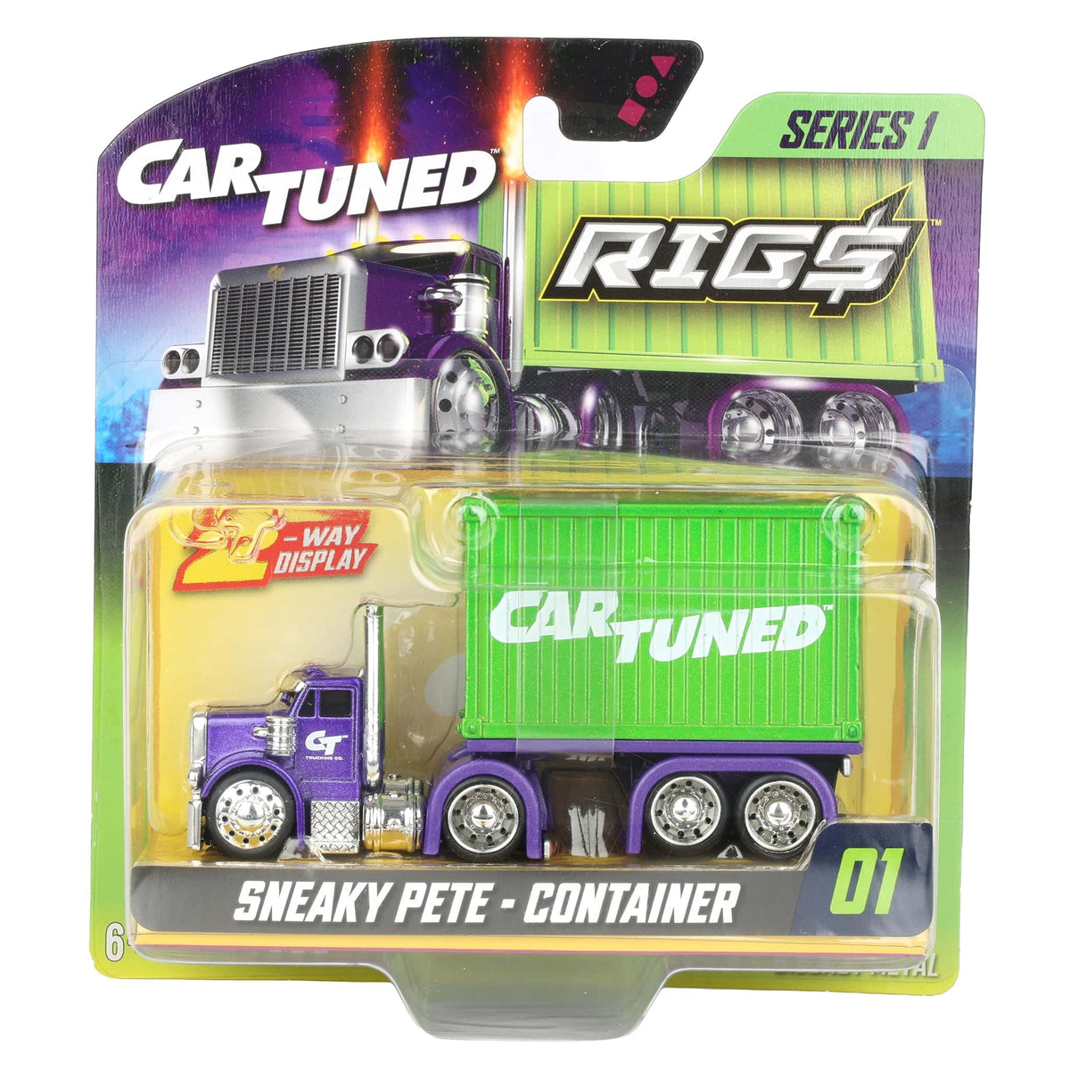 Purple Sneaky Pete with Green Stackable Container CarTuned RIGS Series ...