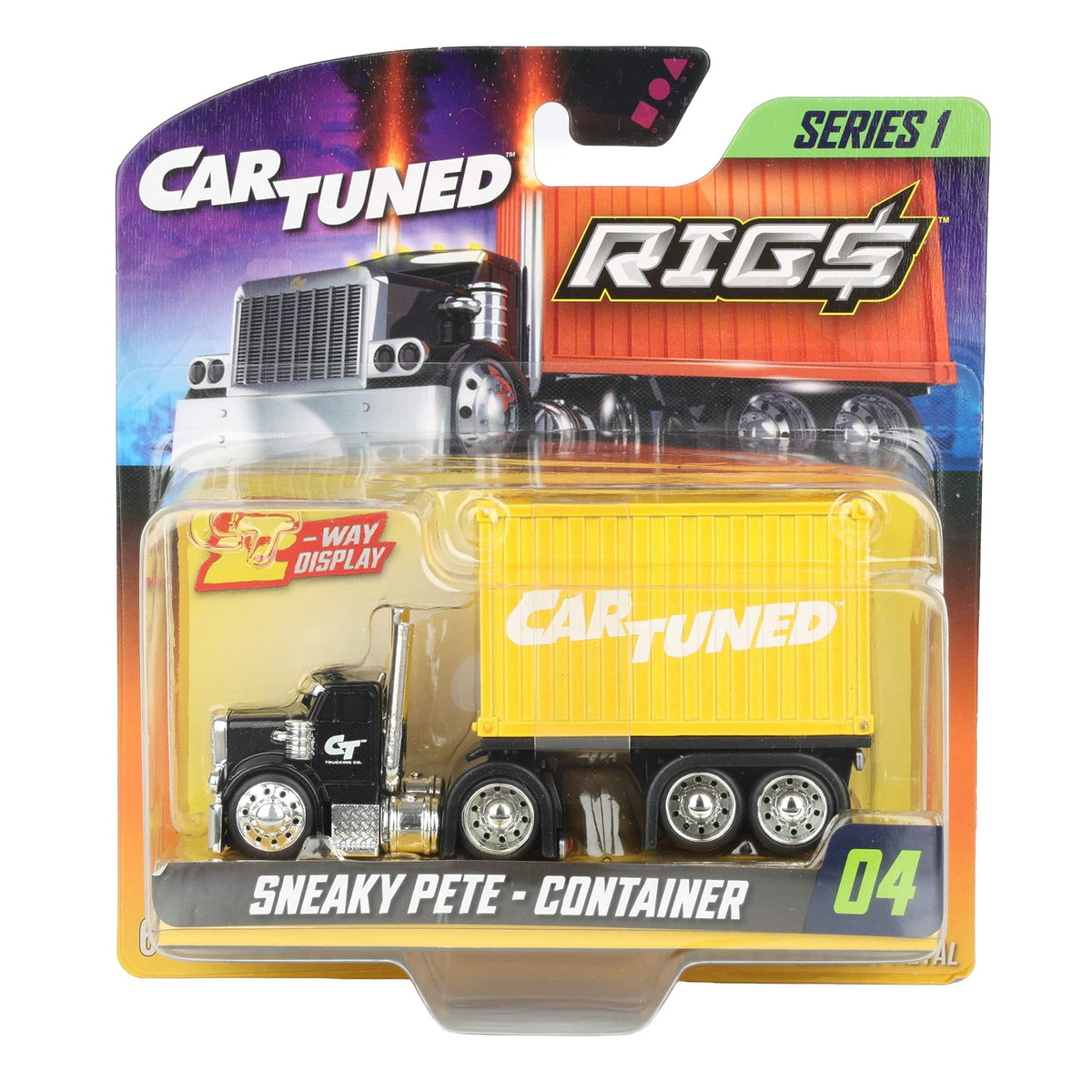 Black Sneaky Pete with Yellow Stackable Container CarTuned RIGS Series ...