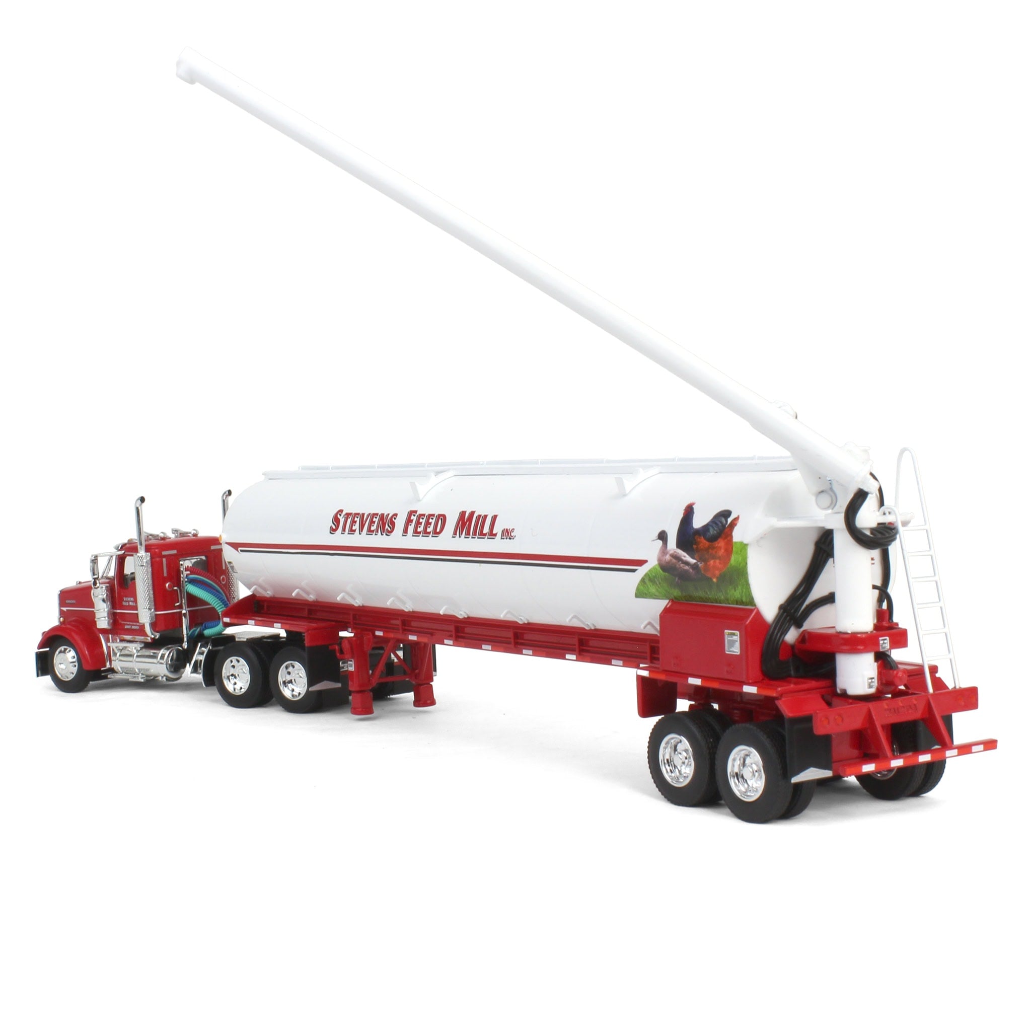 1/64 Kenworth Semi Truck with Walinga Feed Trailer, Stevens Feed Mill ...