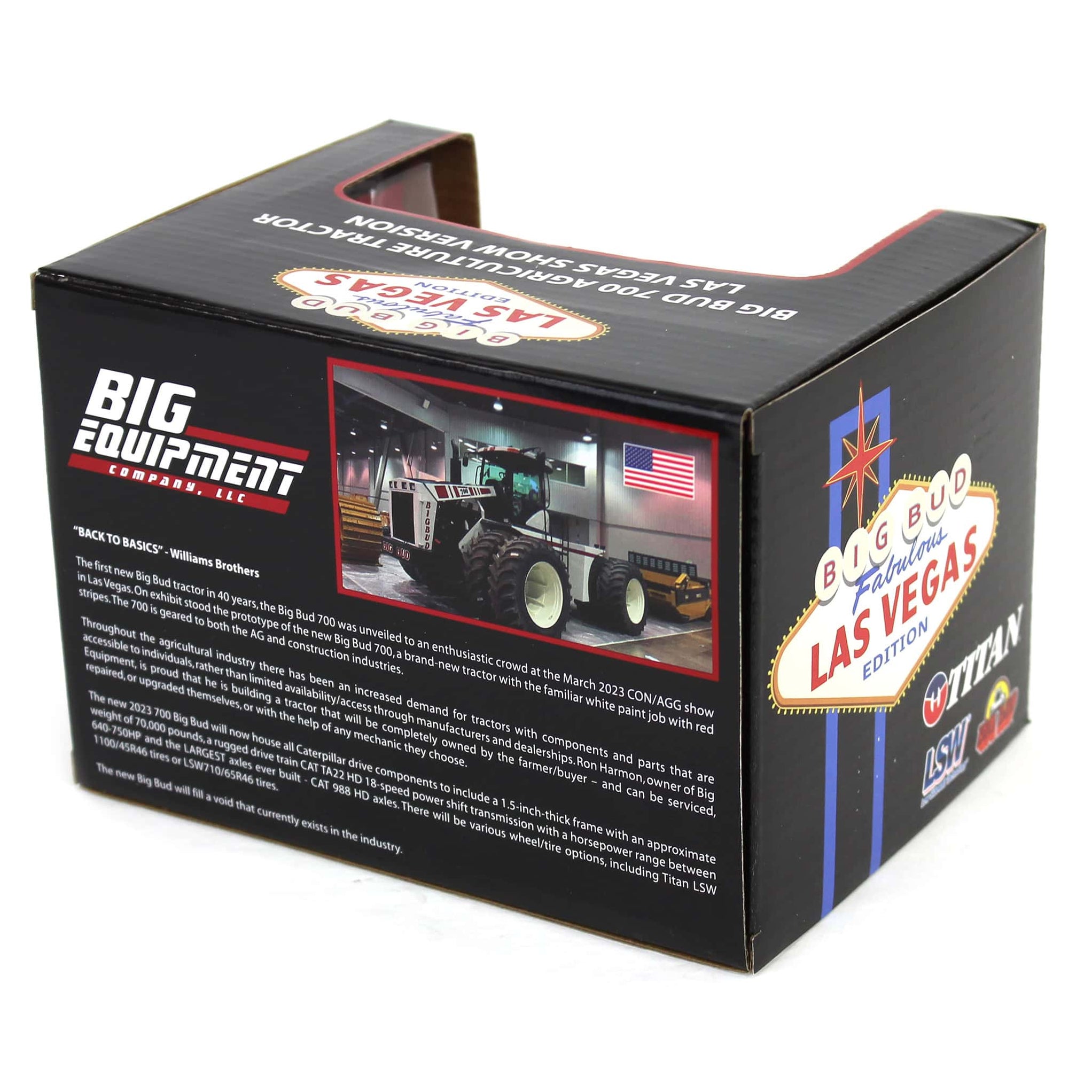 Las Vegas White AG Version ~ 1/64 Big Bud 700 Tractor with Titan Goody ...