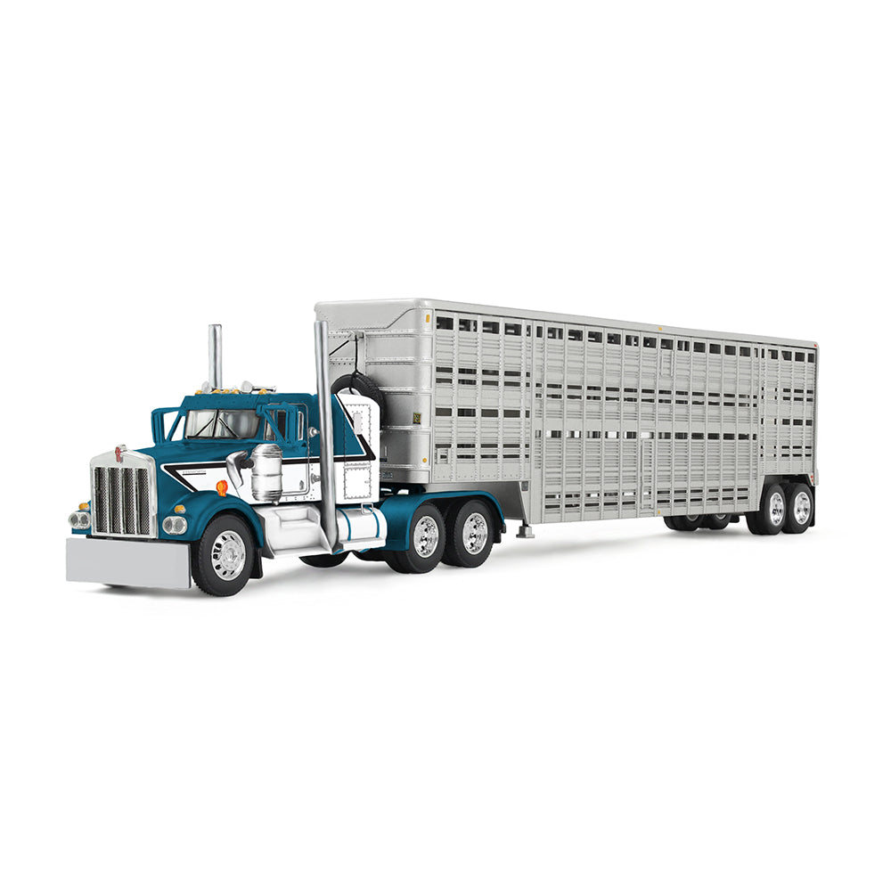 1/64 Kenworth W900A with 45ft Wilson Vintage Livestock Trailer, Marine ...