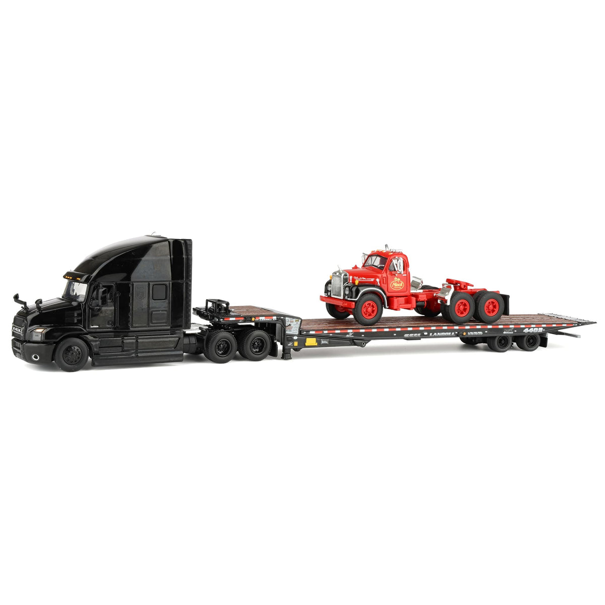 1/64 Mack Anthem Semi with Landoll 440B-50CA Trailer & Mack B-61 Truck ...