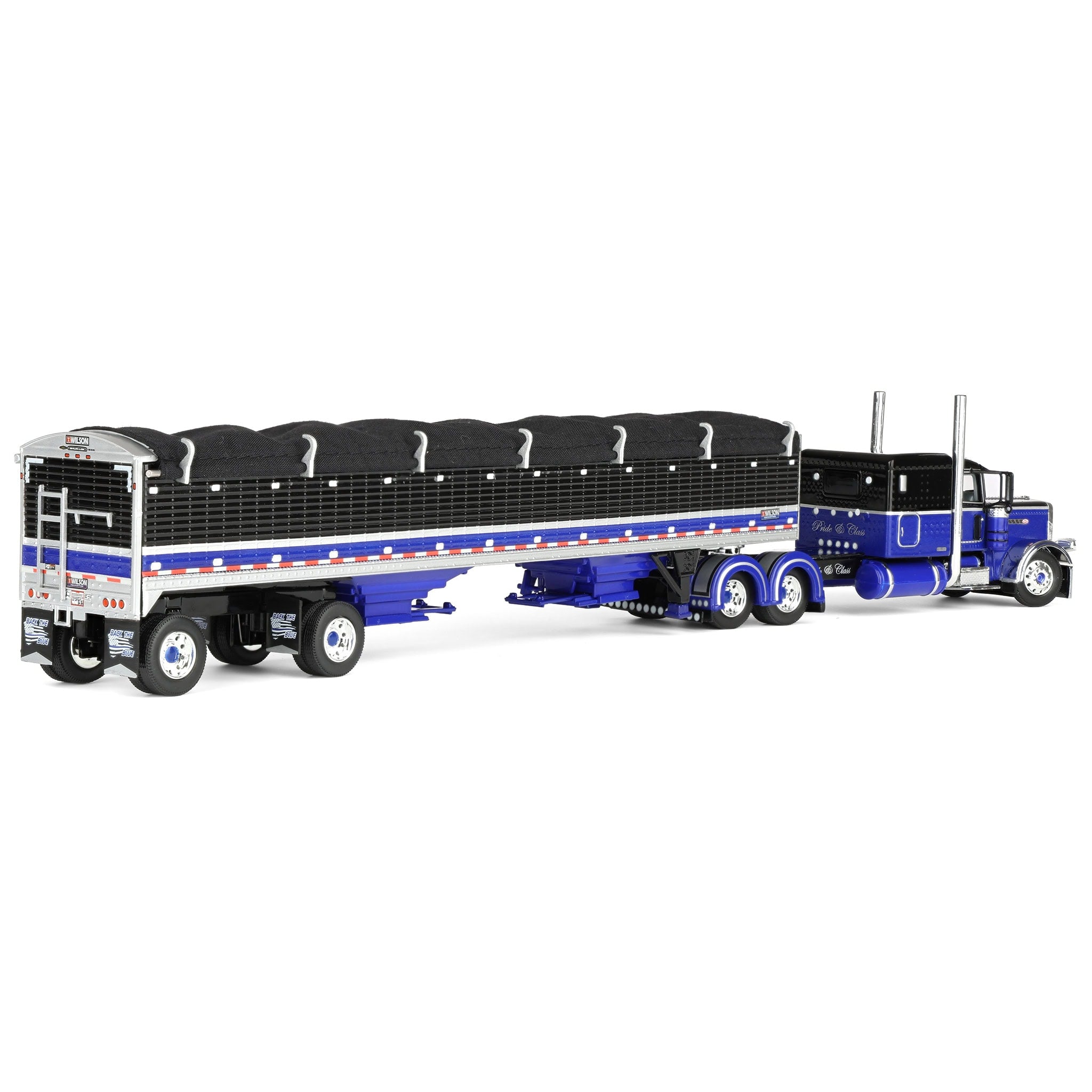1/64 Peterbilt 389 Pride-N-Class Semi with 50ft Wilson Pacesetter Grai ...