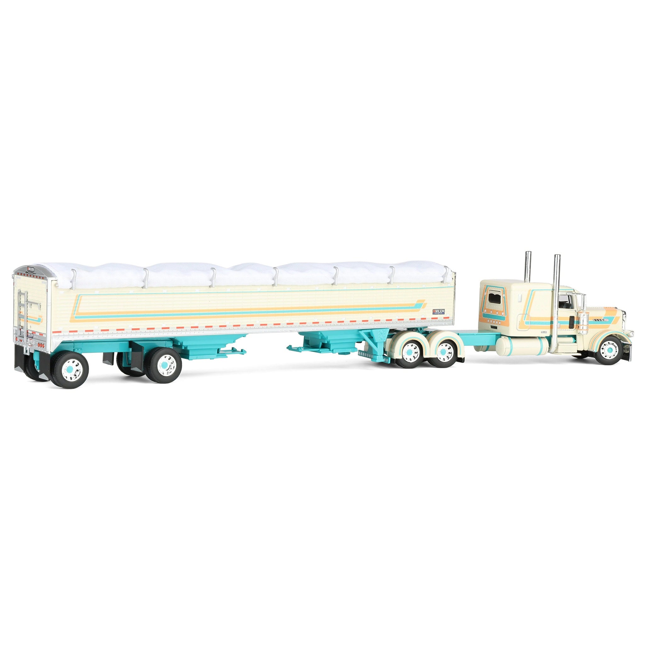 60-2154 DCP 1/64 Peterbilt 389 Pride-N-Class Semi with 50ft Wilson ...