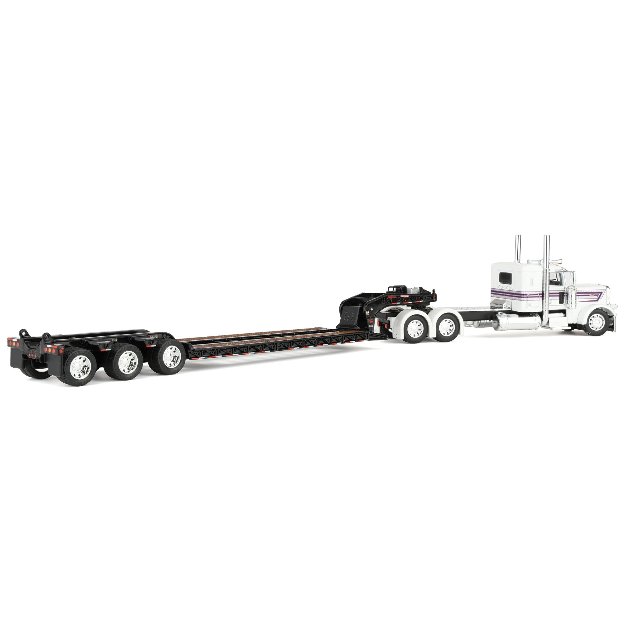 1/64 Peterbilt 389 Semi Truck with Fontaine Magnitude Lowboy Trailer ...