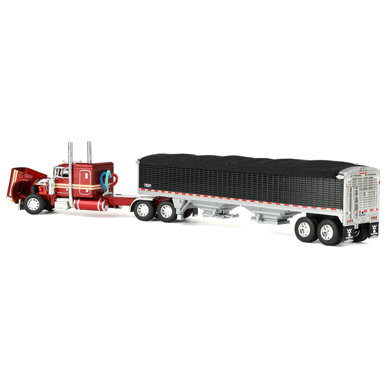 60-2195 DCP 1/64 Candy Red/Tan Peterbilt 379 48in Flattop Sleeper w ...