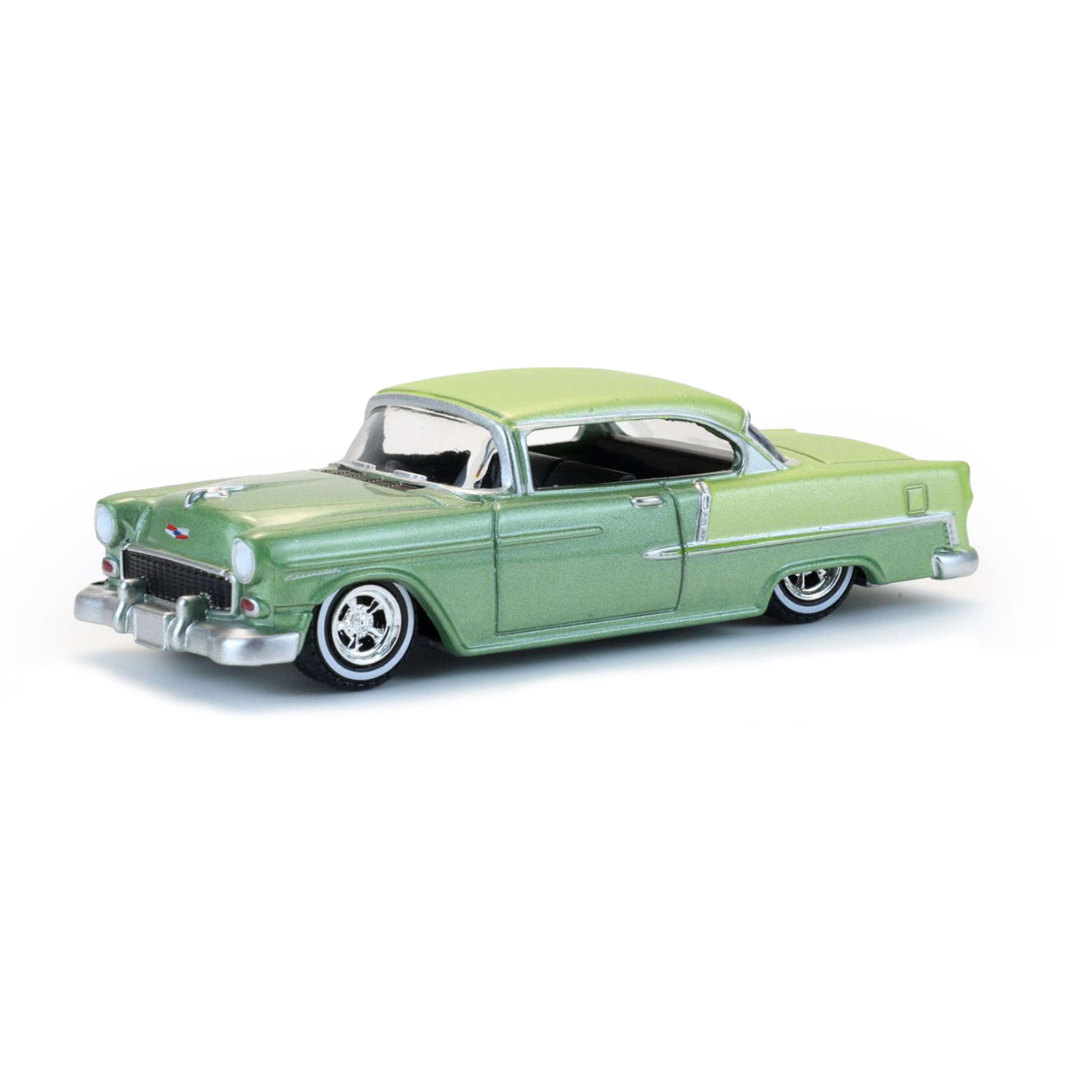1/64 1956 Chevrolet Bel Air Lowrider, Crocus Yellow & Laurel Green Two ...