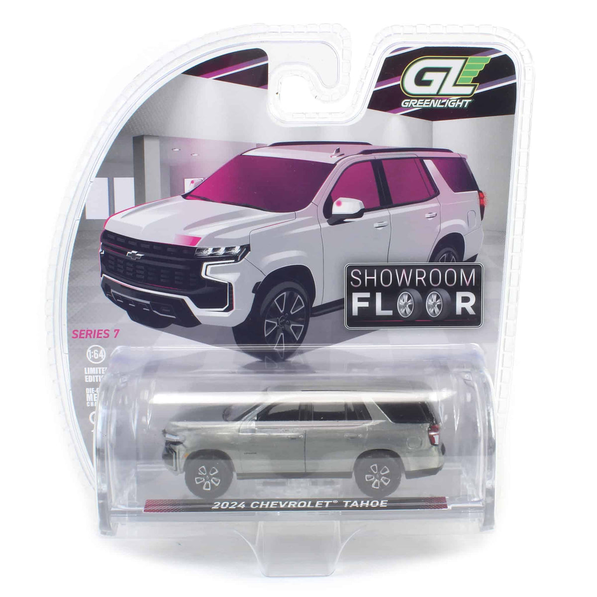 Raw Chase Unit ~ 1/64 2024 Chevrolet Tahoe, Summit White, Showroom Flo ...