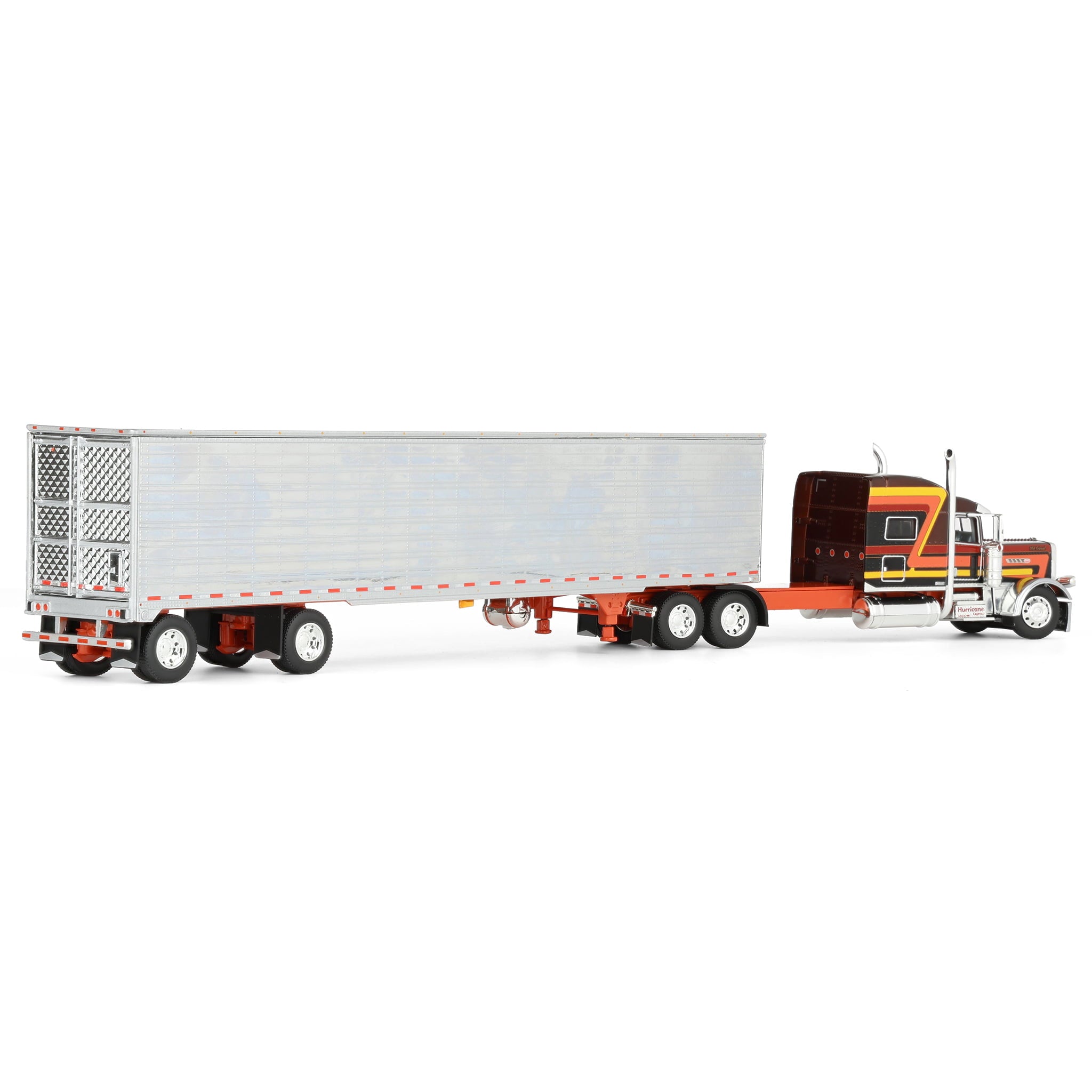 1/64 Peterbilt 389 Pride-N-Class Semi with 53ft Chrome Utility Reefer ...