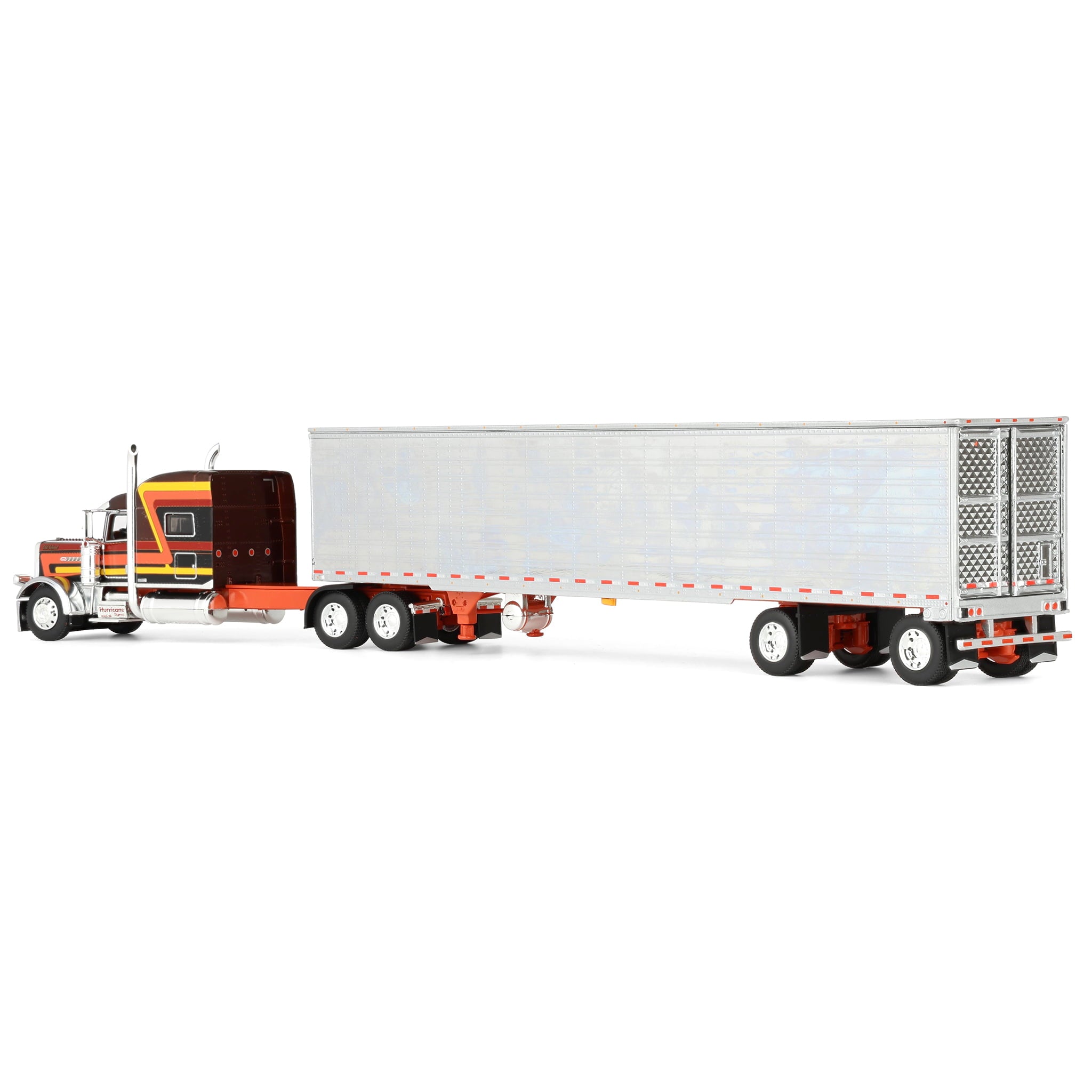 1/64 Peterbilt 389 Pride-N-Class Semi with 53ft Chrome Utility Reefer ...
