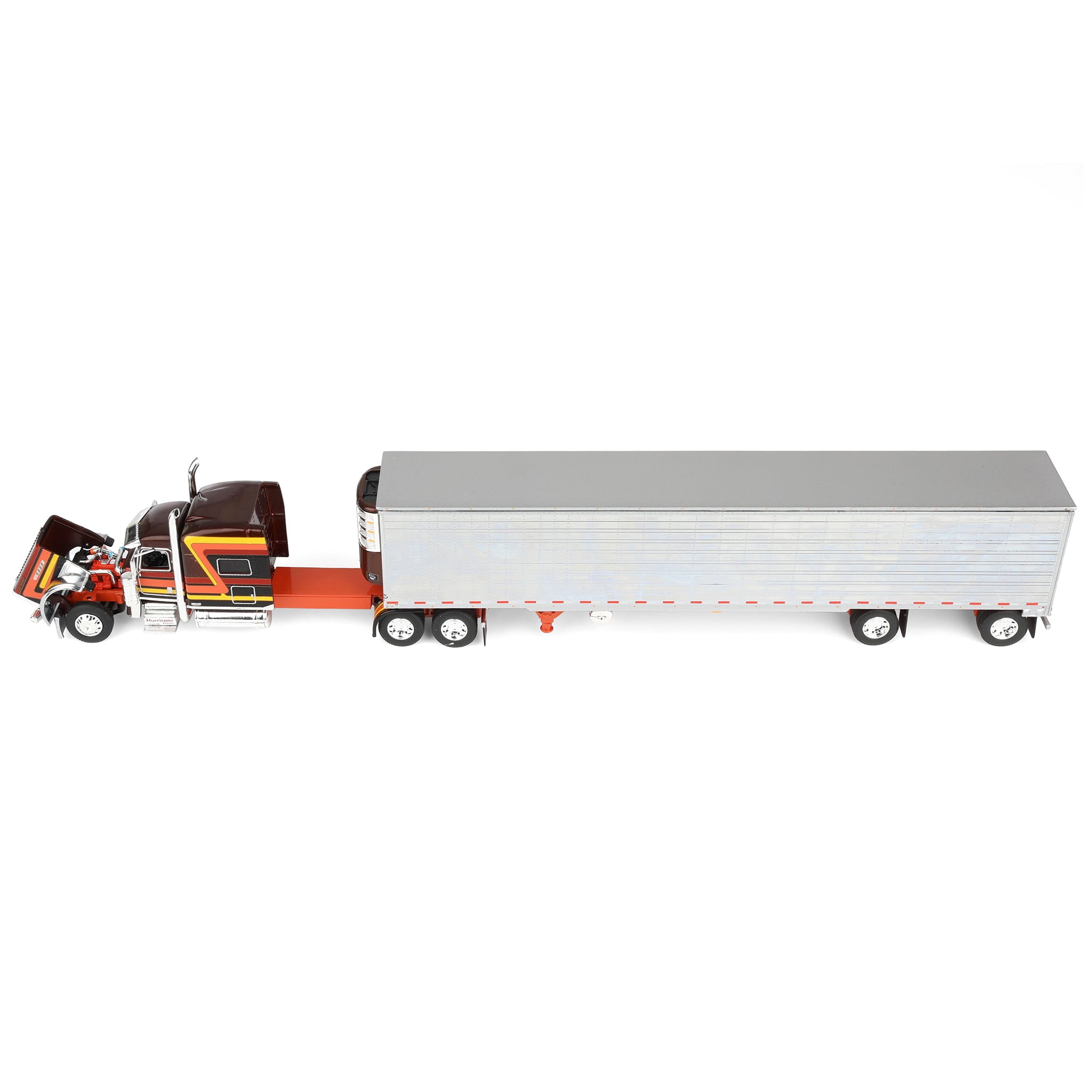 1/64 Peterbilt 389 Pride-N-Class Semi with 53ft Chrome Utility Reefer ...