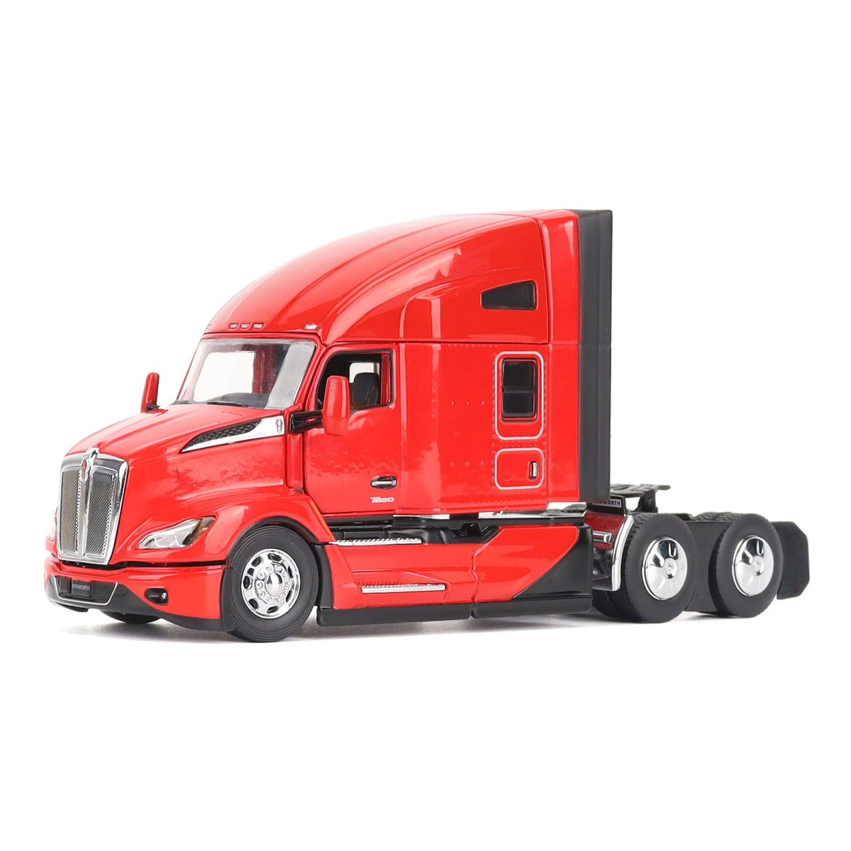 1/50 Red Kenworth T680 Tandem Tractor with 76in High Roof Sleeper Cab ...