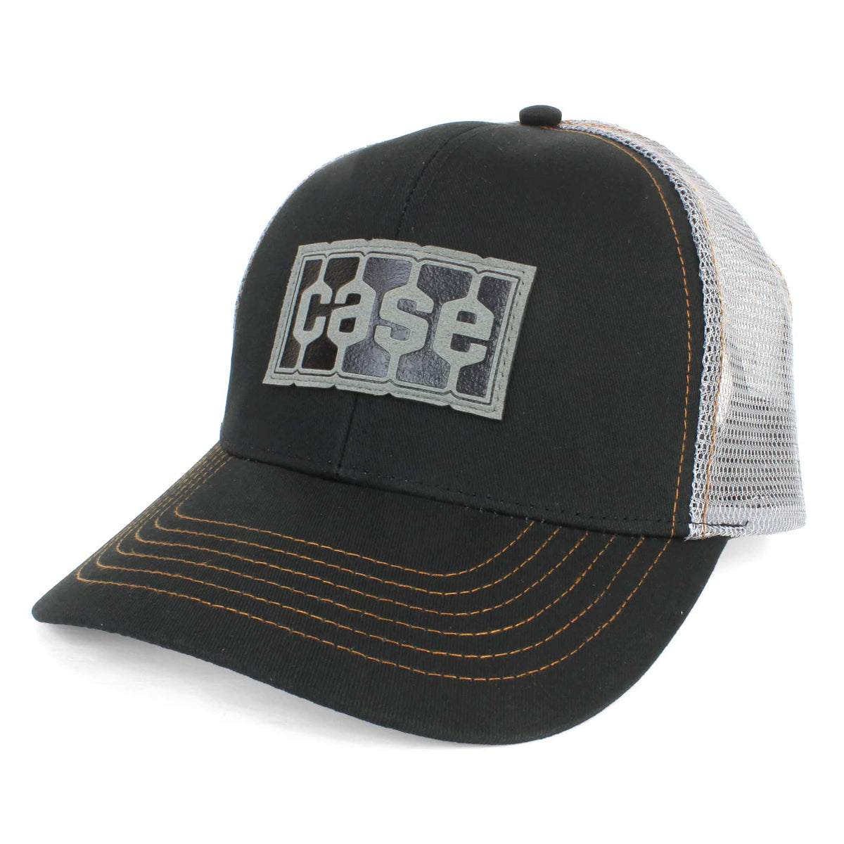 Case Tread Logo Cap with Mesh Back, Black & Gray — Outback Toys