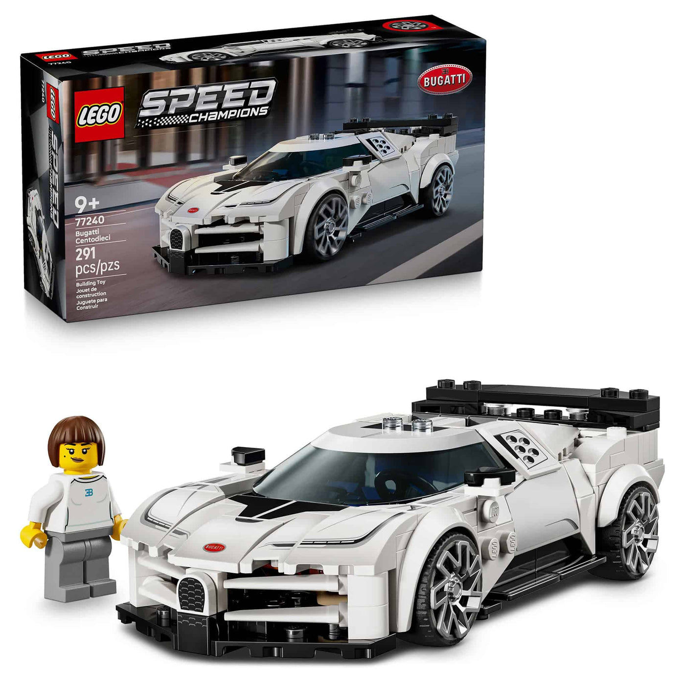 LEGO® Speed Champions Bugatti Centodieci Hyper Sports Car, 291 Pieces ...