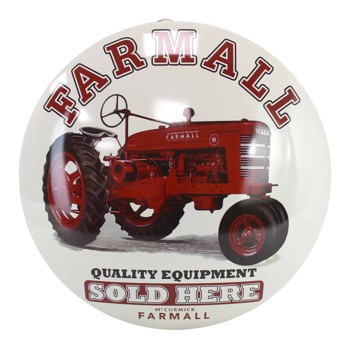 Farmall H Tractor Dome Sign, 16 Inch Diameter — Outback Toys
